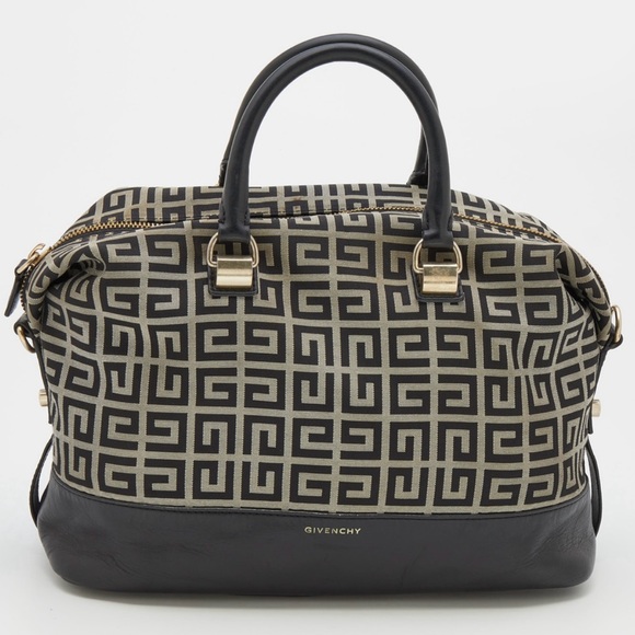 Givenchy | Bags | Givenchy Signature Canvas Leather Satchel | Poshmark